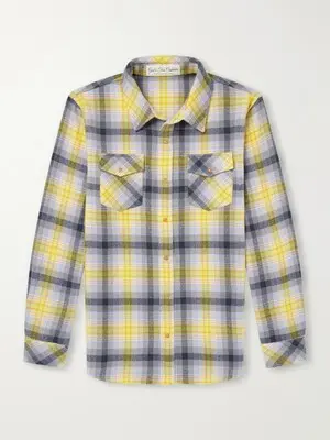 GOD'S TRUE CASHMERE Checked Cashmere Shirt