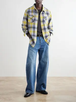 GOD'S TRUE CASHMERE Checked Cashmere Shirt
