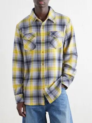GOD'S TRUE CASHMERE Checked Cashmere Shirt