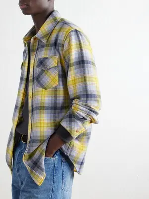 GOD'S TRUE CASHMERE Checked Cashmere Shirt