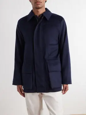 SAMAN AMEL Brushed Cashmere Coat