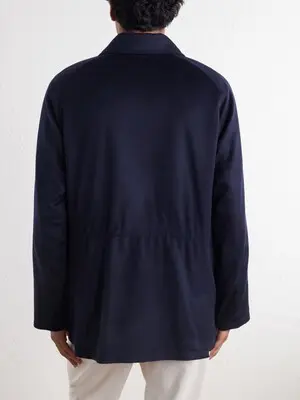 SAMAN AMEL Brushed Cashmere Coat