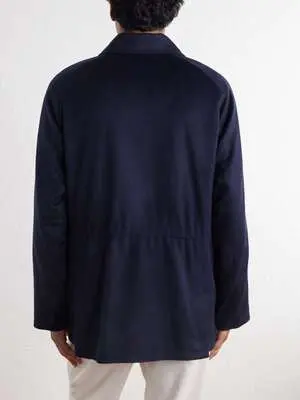 SAMAN AMEL Brushed Cashmere Coat