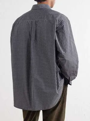 Loewe Logo-embroidered Checked Shirt