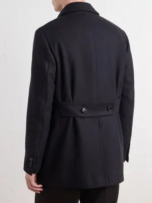 DE PETRILLO Double-breasted Virgin Wool Coat