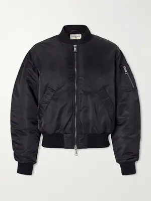 Officine Générale Javier Padded Shell Bomber Jacket - Black