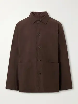 CASEY CASEY Hugo Waxed Cotton Jacket - Brown