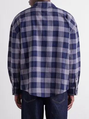 THE ELDER STATESMAN Checked Cotton Shirt