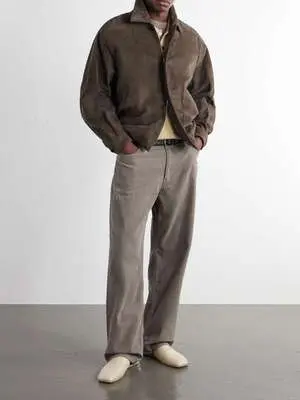 SSSTEIN Panelled Suede Blouson Jacket