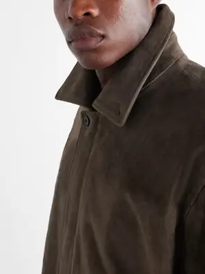 SSSTEIN Panelled Suede Blouson Jacket