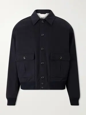 VALSTAR Colin Padded Cotton-twill Bomber Jacket - Blue