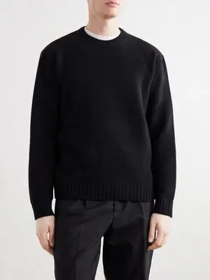 SAMAN AMEL Cashmere Sweater - Black
