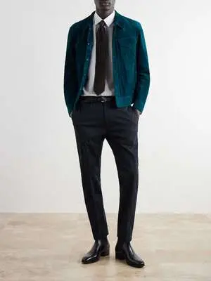 TOM FORD Printed Silk-satin Shirt
