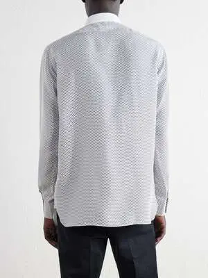 TOM FORD Printed Silk-satin Shirt