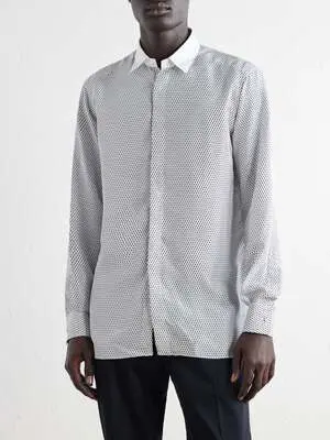 TOM FORD Printed Silk-satin Shirt