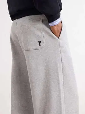 AMI Paris Straight-leg Cotton-blend Jersey Sweatpants