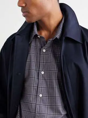 Officine Générale Giacomo Checked Cotton Shirt