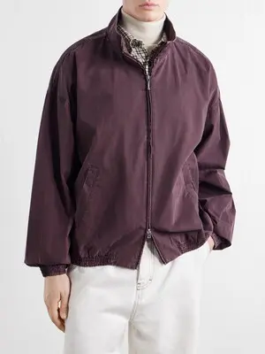 AGOLDE Marshall Cotton-poplin Jacket - Purple