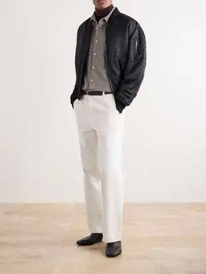 Officine Générale Giacomo Houndstooth Cotton-flannel Shirt