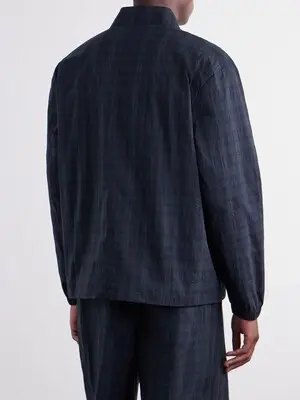 Literary Sport Anton Checked Seersucker Jacket