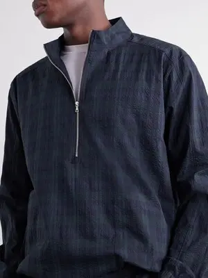 Literary Sport Anton Checked Seersucker Jacket