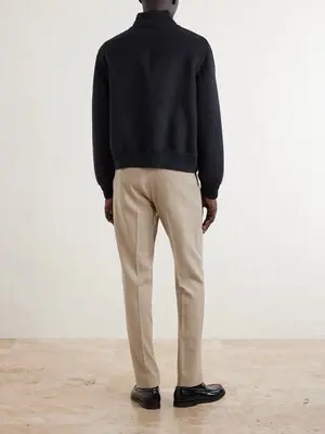 Dunhill Cashmere And Wool-blend Bomber Jacket - Gray
