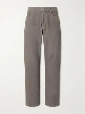 SSSTEIN Straight-leg Cotton-corduroy Trousers