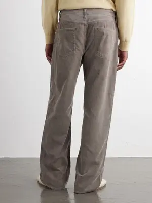 SSSTEIN Straight-leg Cotton-corduroy Trousers