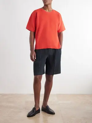 Issey Miyake Pleated Knitted T-shirt