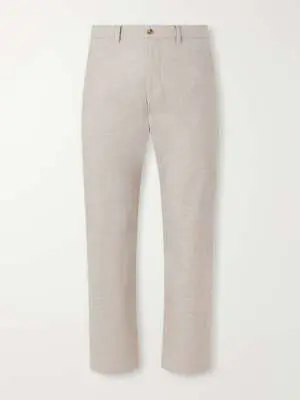 Nn07 Aden 1067 Straight-leg Recycled Grain De Poudre Trousers - Beige