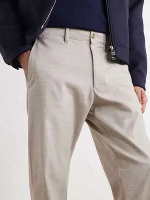 Nn07 Aden 1067 Straight-leg Recycled Grain De Poudre Trousers