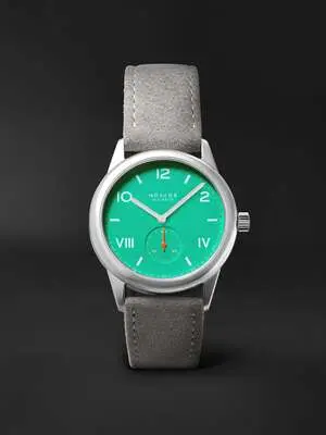 NOMOS GLASHUTTE Club Campus 38.5 Hand-wound Stainless Steel And Alcantara® Watch - Green