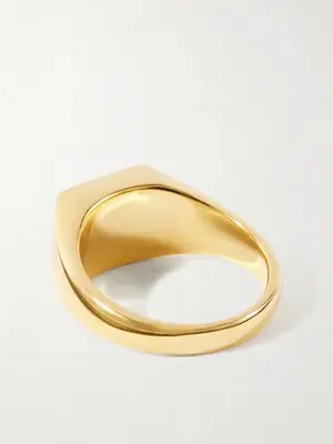 MIKIA Plated Sterling Silver Onyx Ring
