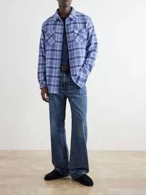 GOD'S TRUE CASHMERE Checked Cashmere Shirt