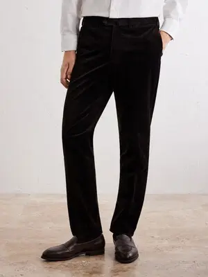 DE PETRILLO Straight-leg Cotton-blend Corduroy Trousers