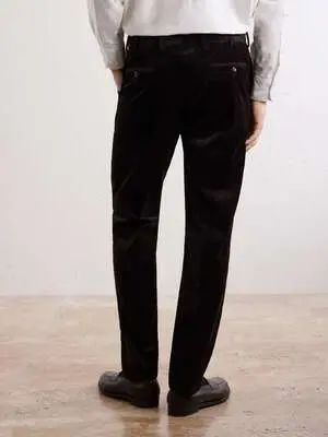 DE PETRILLO Straight-leg Cotton-blend Corduroy Trousers