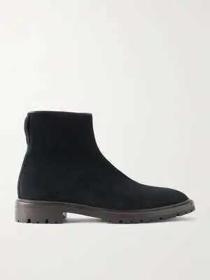 THE ROW Moto Suede Chelsea Boots