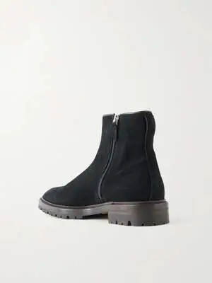 THE ROW Moto Suede Chelsea Boots