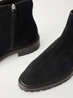 THE ROW Moto Suede Chelsea Boots