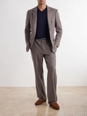 Gabriela Hearst Harold Straight-leg Wool And Cashmere-blend Trousers