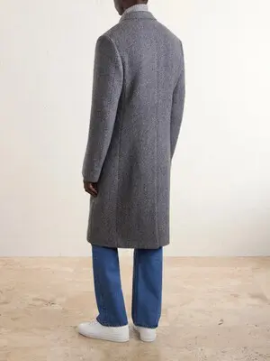 Gabriela Hearst Mcaffrey Double-breasted Wool And Cashmere-blend Herringbone Coat