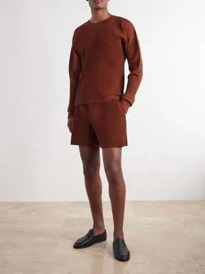 Issey Miyake Panelled Pleated T-shirt