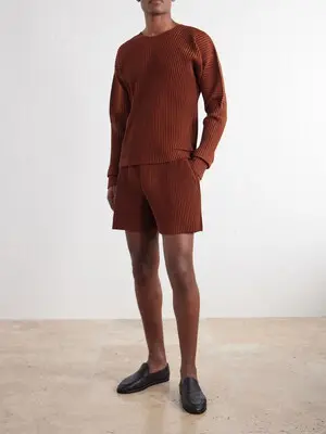 Issey Miyake Panelled Pleated T-shirt