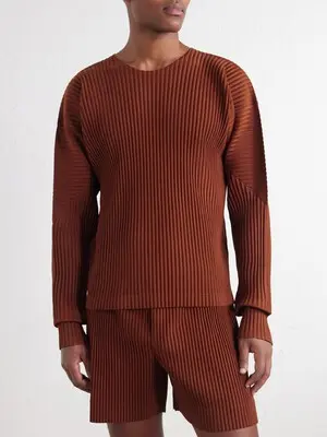 Issey Miyake Panelled Pleated T-shirt