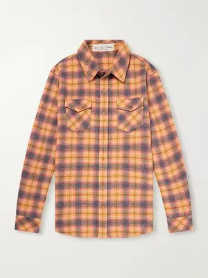 GOD'S TRUE CASHMERE Checked Cashmere Shirt