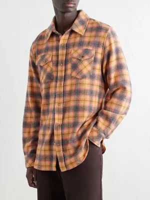 GOD'S TRUE CASHMERE Checked Cashmere Shirt
