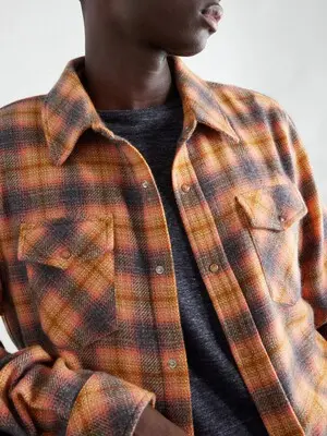 GOD'S TRUE CASHMERE Checked Cashmere Shirt