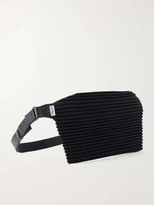 Issey Miyake Slim Pleated Belt Bag - Black