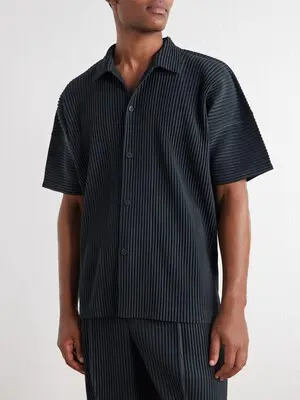 Issey Miyake August Plissé Shirt - Green