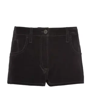 Prada Velvet Denim Shorts - Black